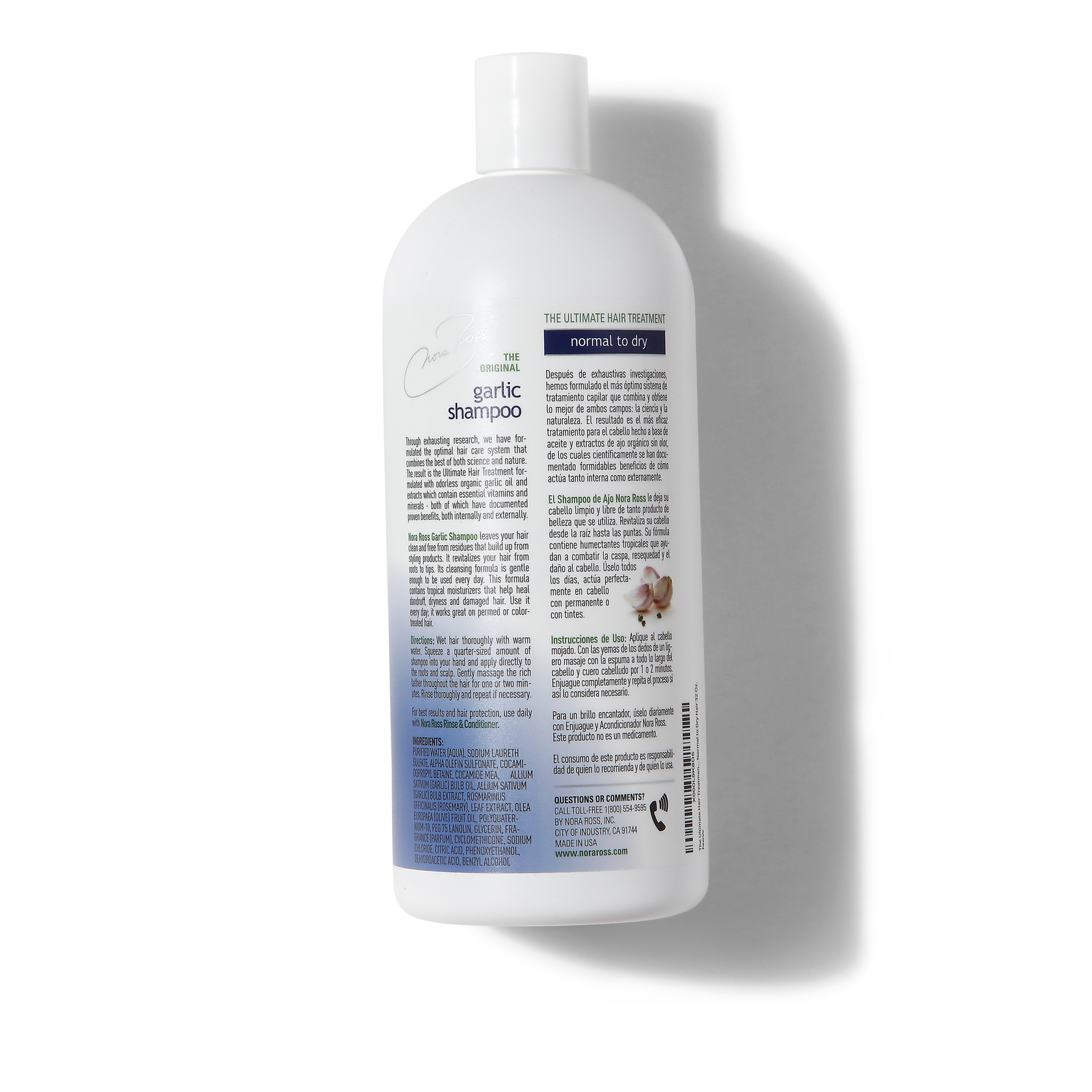 Nora Ross Natural Herbal Extract Garlic Shampoo Collection | CA, US